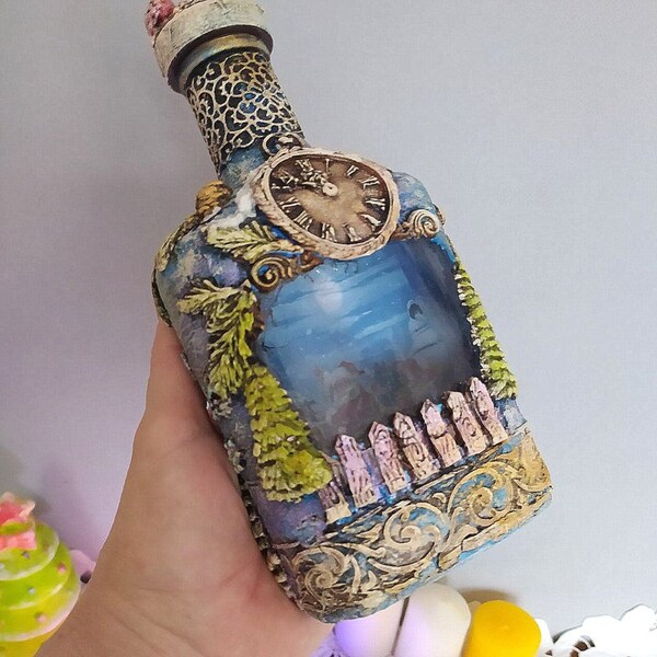 Handpainted Bottles - Etsy