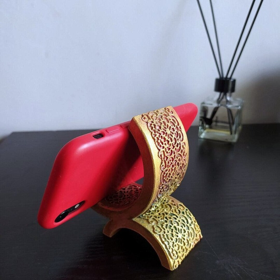 Handmade Wooden iPhone Stand Cute Desk Phone Holder for Students and ...