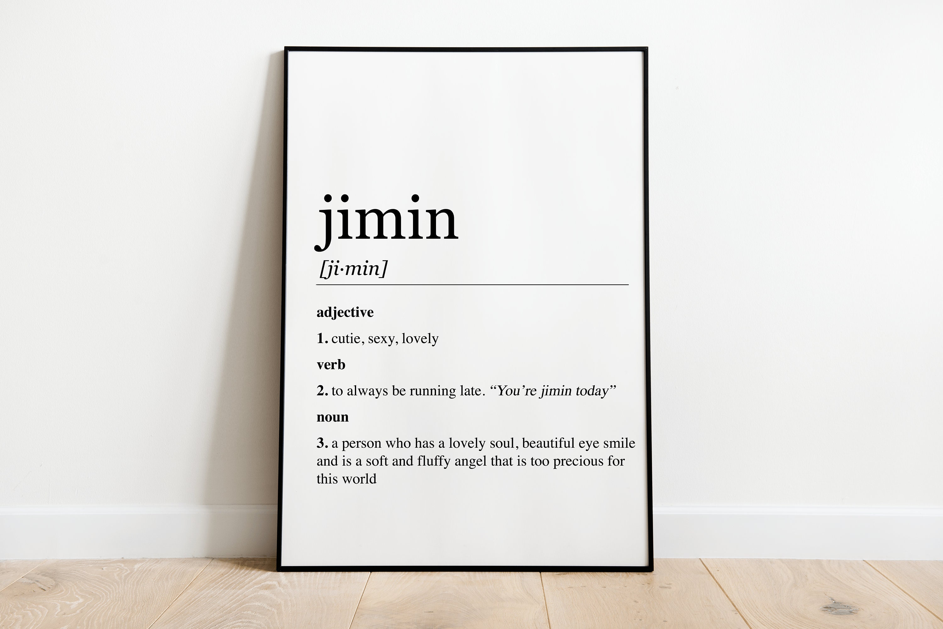 Jimin Print Digital Download BTS Park Jimin Poster | Etsy India