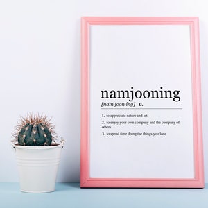 Namjooning Print Digital Download - BTS - Kim Namjoon Poster - Bangtan ...