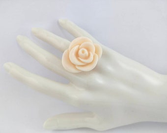 Plastic Flower Ring - Etsy