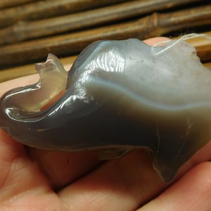 Geode Agate Gemstone Pendant. Carving Animal Totem. Animal Bead for ...