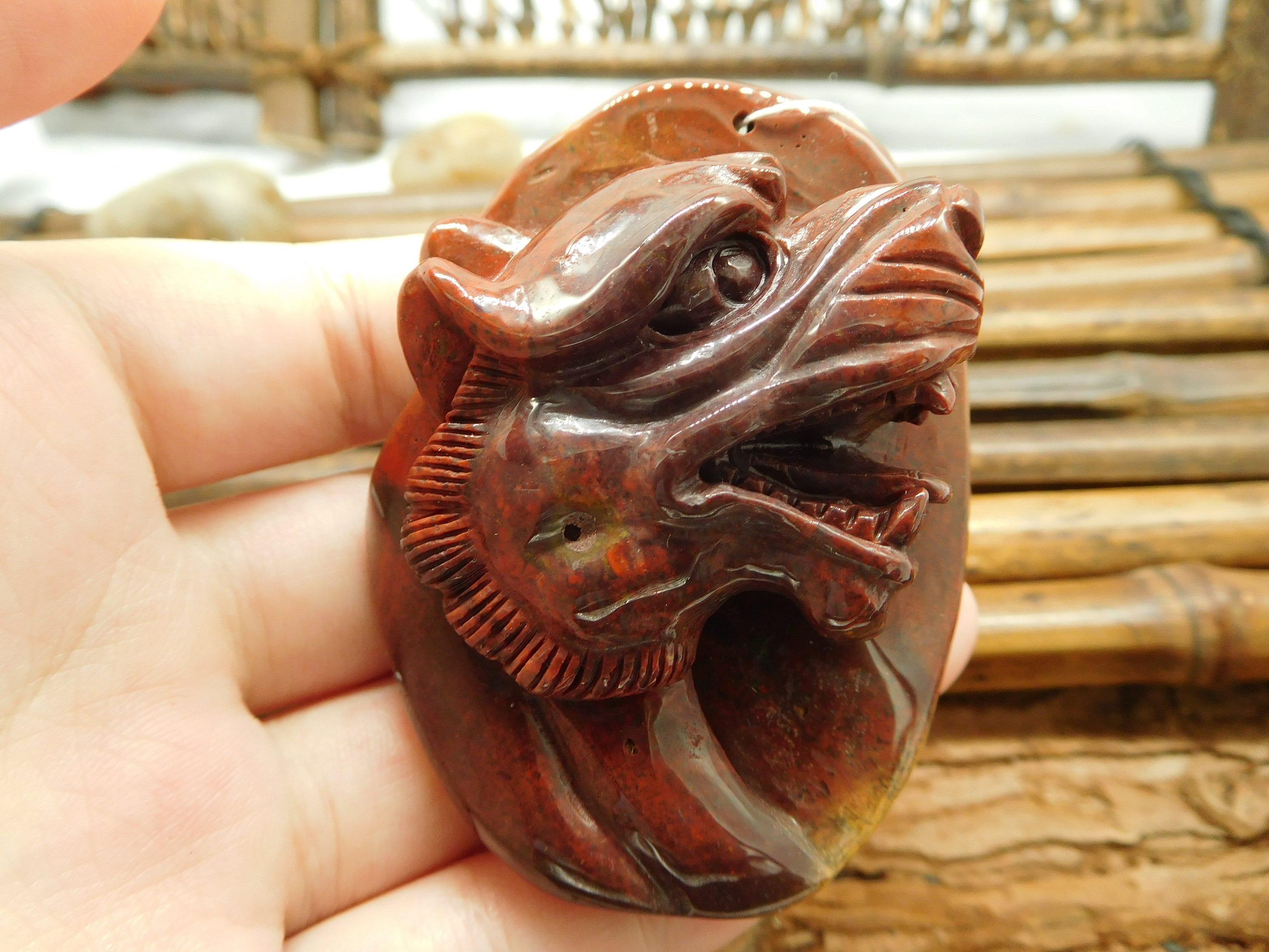 Red Agate Leopard Carving Jewelry. Hand Carved Leopard. - Etsy