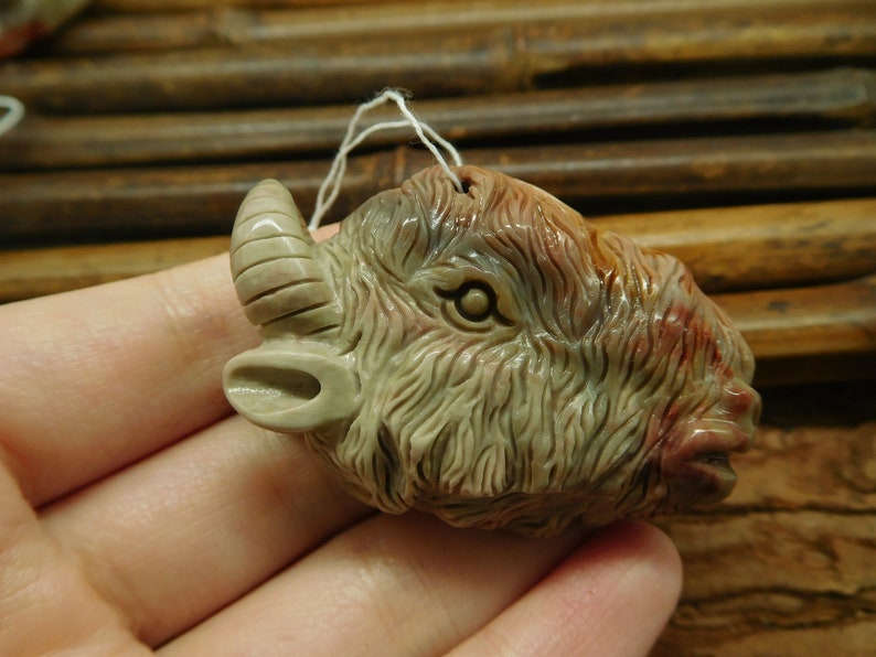 Sheep Carving Gemstone Bead. Natural Succor Creek Picture - Etsy