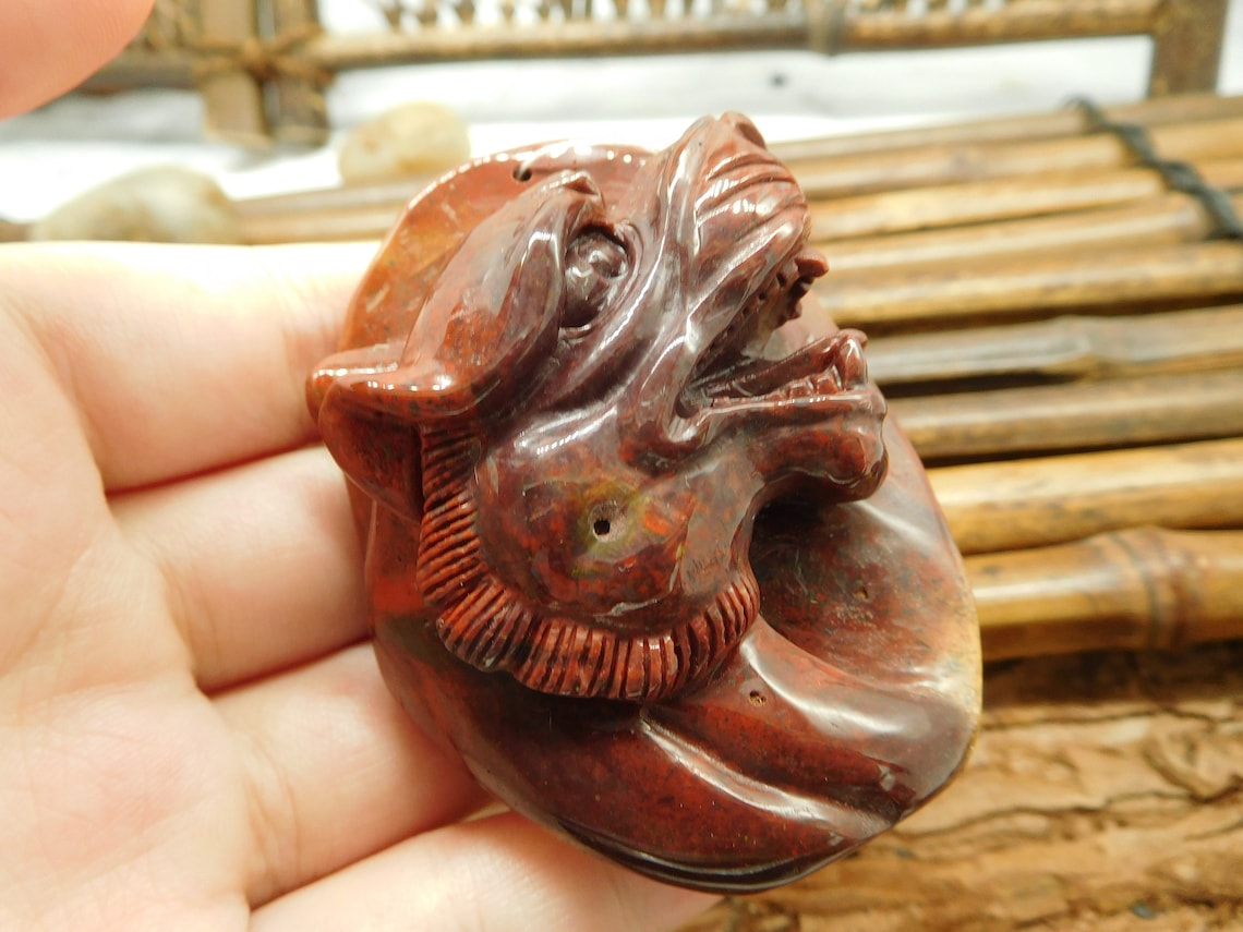 Red Agate Leopard Carving Jewelry. Hand Carved Leopard. - Etsy