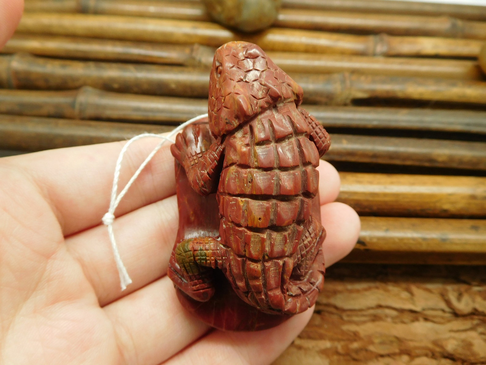 Horned Lizard Gemstone. Carved Animal C0318 - Etsy