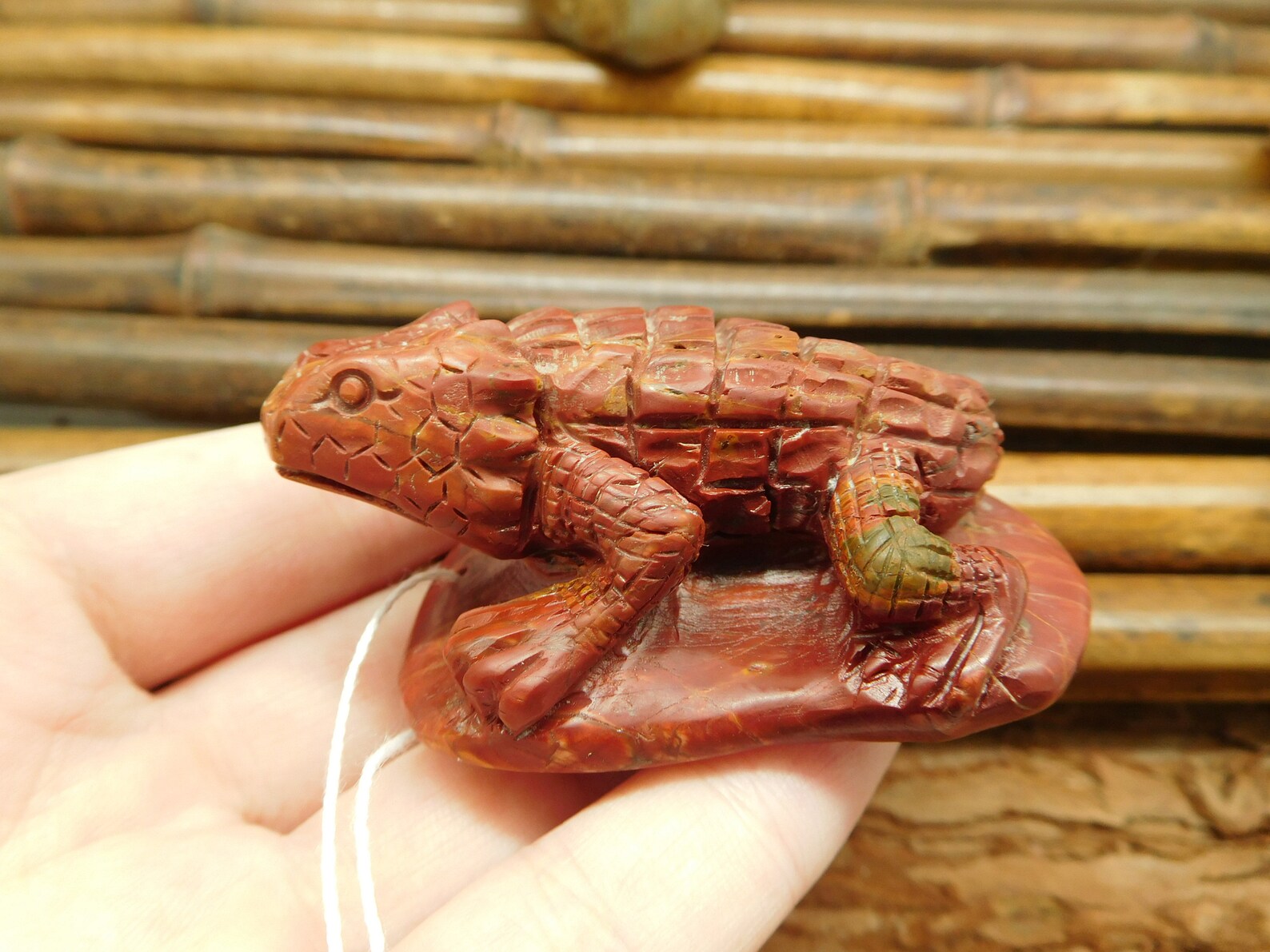 Horned Lizard Gemstone. Carved Animal C0318 - Etsy