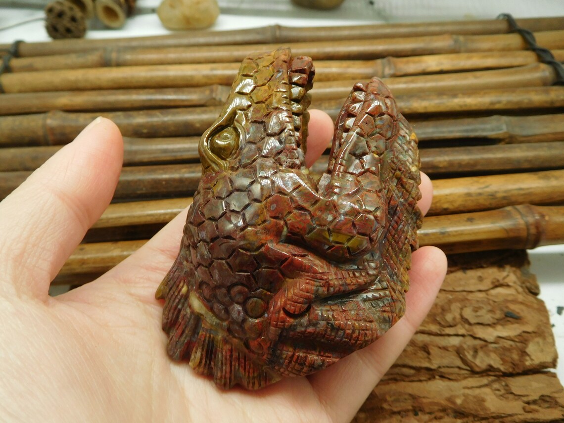 Fancy Agate Gemstone Dinosaur Head Home Decoration. House - Etsy