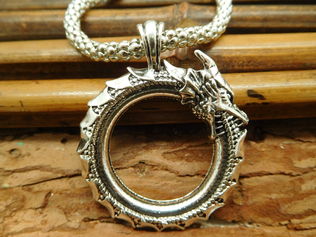 Alloy Dragon Pendant. Mythology Dragon Necklace. Amulet Immortal ...