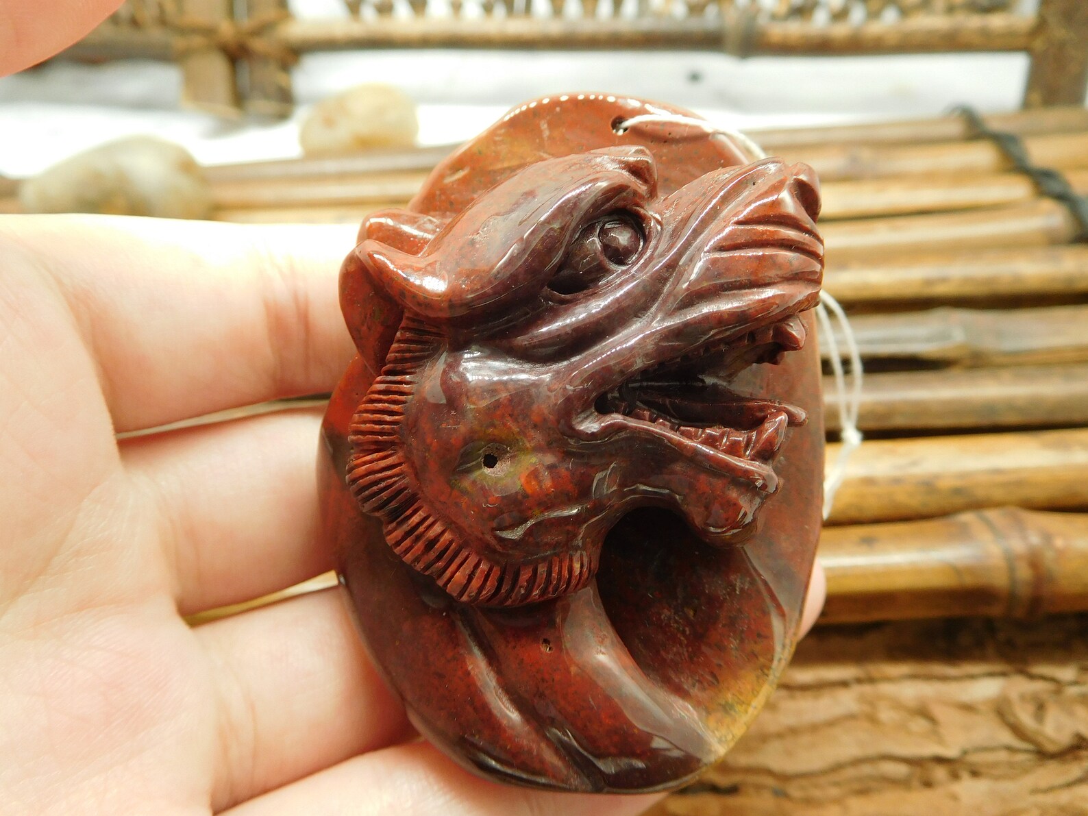 Red Agate Leopard Carving Jewelry. Hand Carved Leopard. Birthday Gift ...