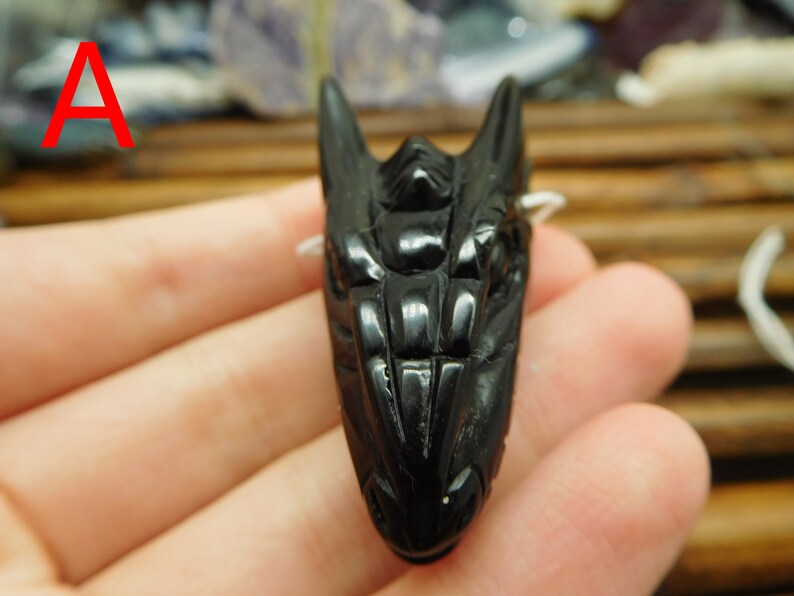 Natural Clear Quartz Dragon Head. Dragon Carving. Gemstone - Etsy