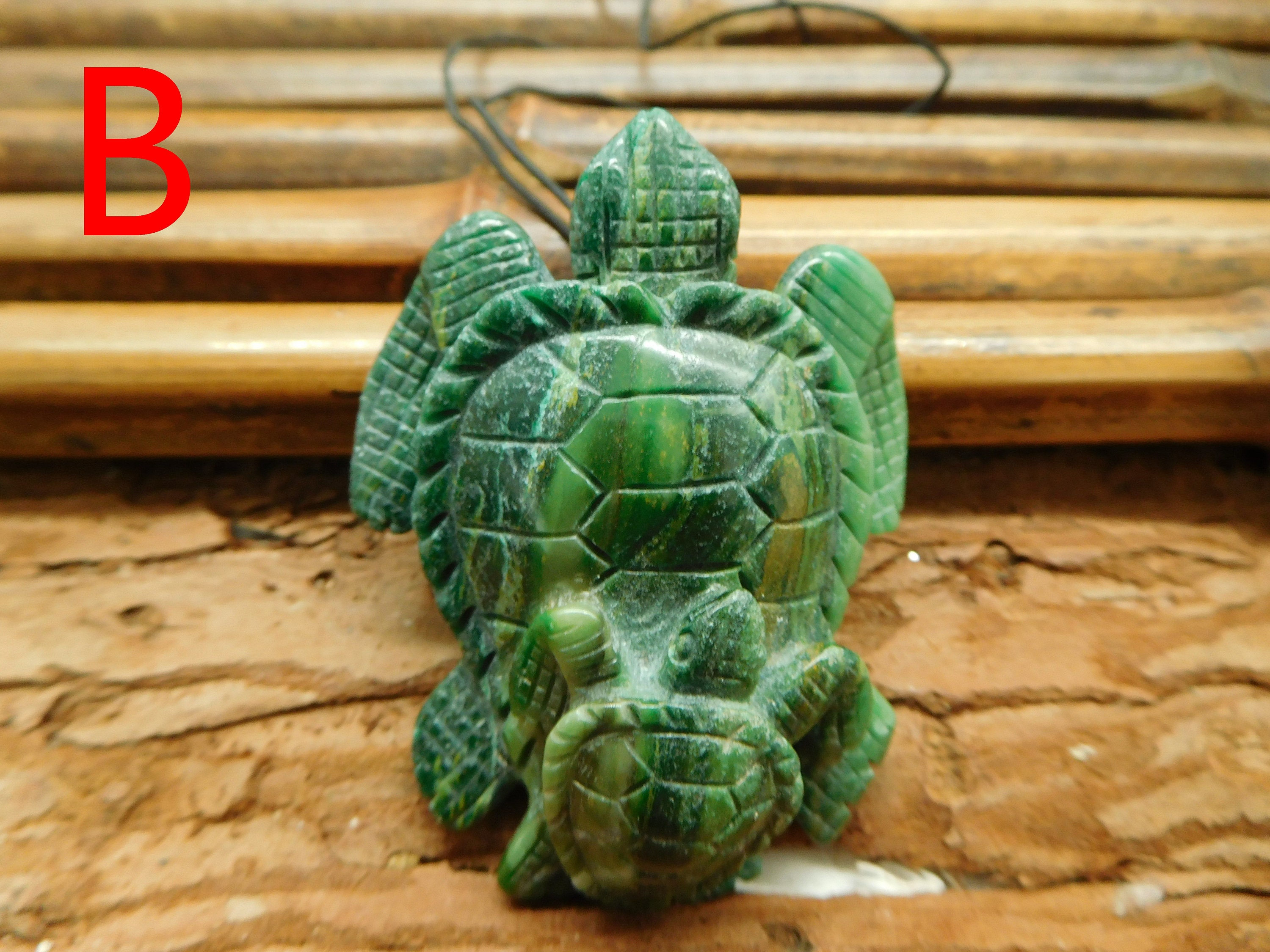 Green Chrysoprase Gemstone Sea Turtle Gemstone Pendant. Carve | Etsy