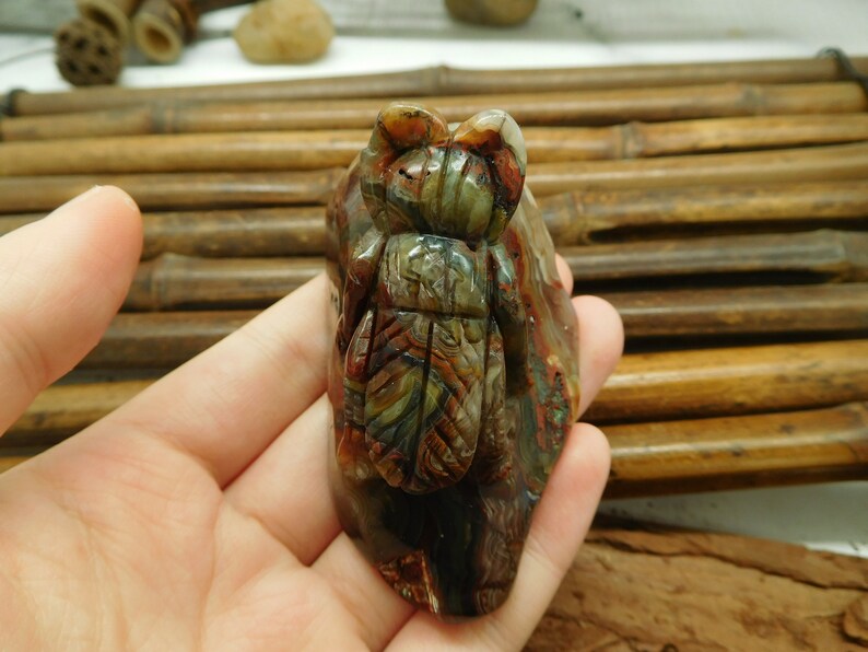 Crazy Lace Rosetta Handmade Mantis Shrimp Gemstone Decoration. - Etsy