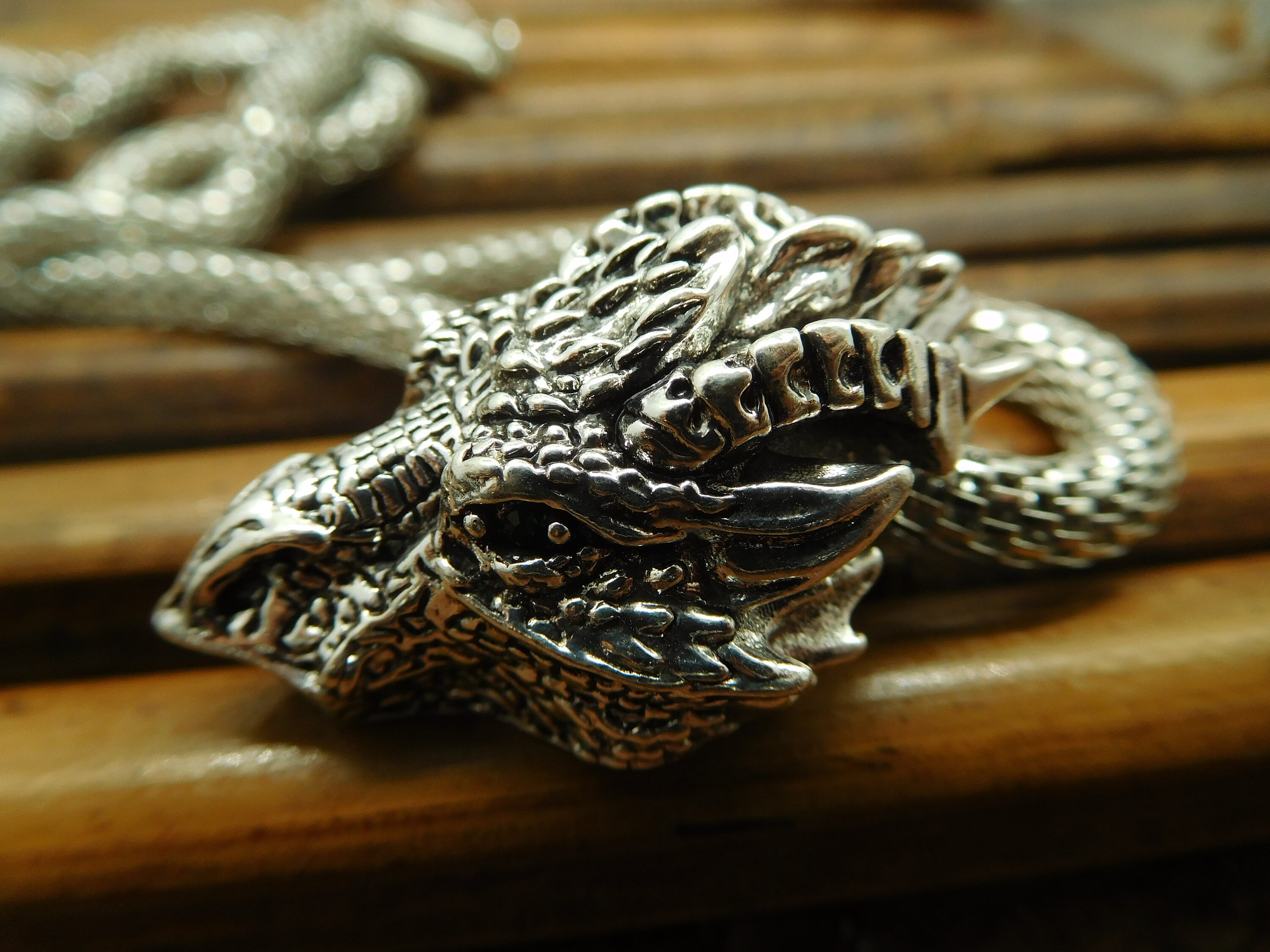 Dragon Pendant. Alloy Dragon Charm. Flying Dragon Necklace Stainless ...
