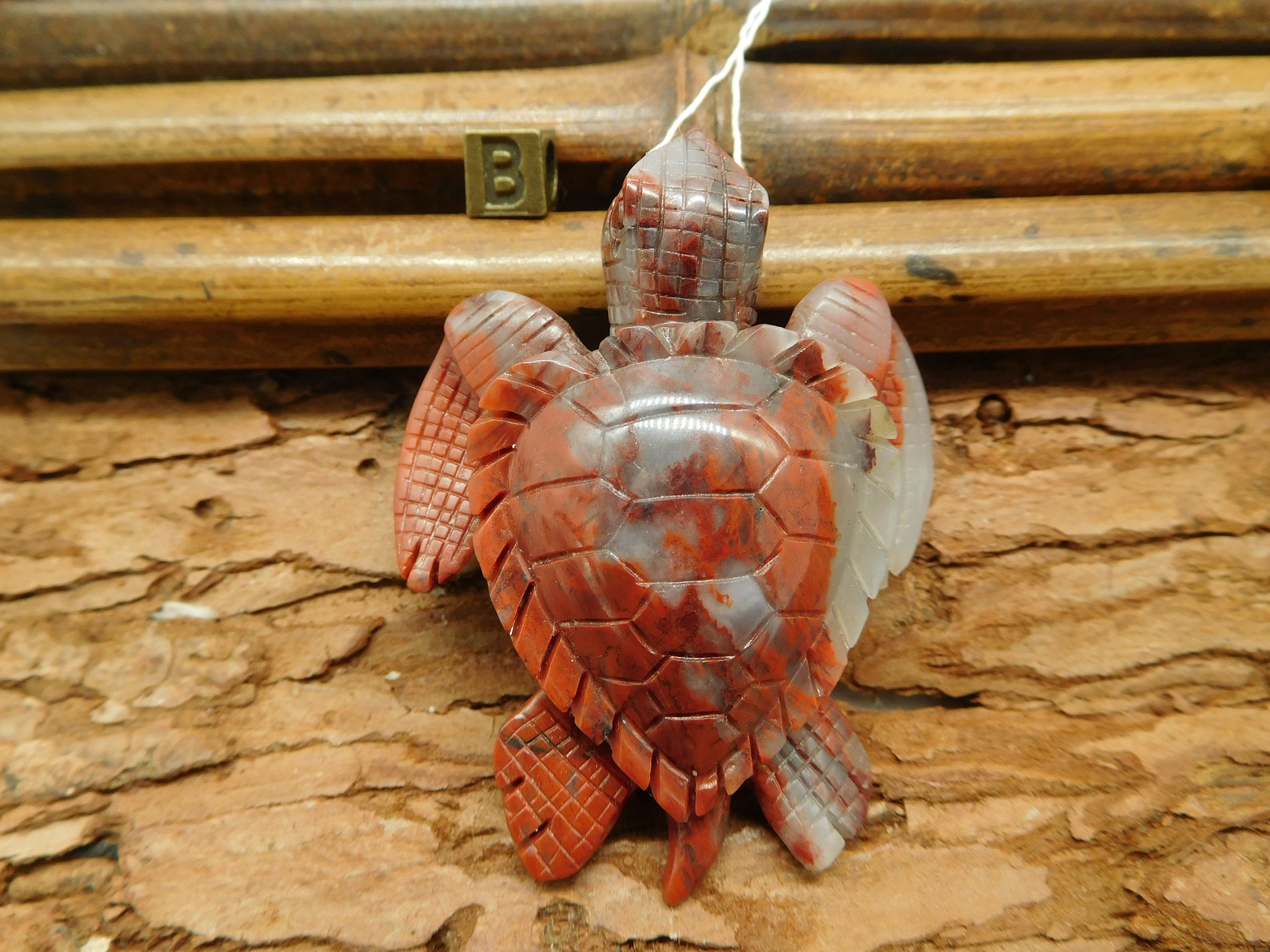 Agate Gemstone Pendant. Animal Jewelry. Natural Carving Sea | Etsy