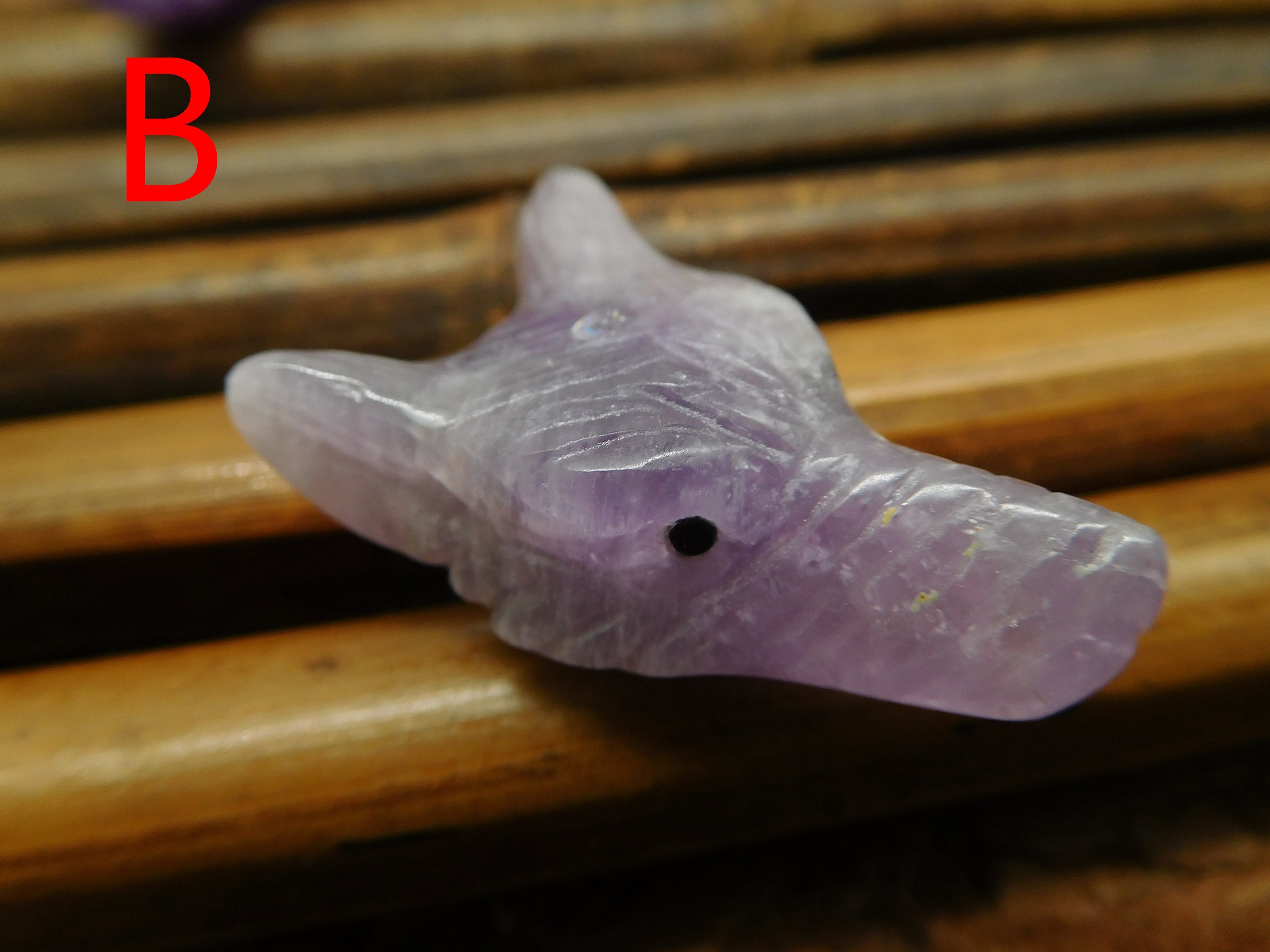 Spirit Wolf Necklace. Amethyst Wolf. Carved Wolf Jewelry. | Etsy
