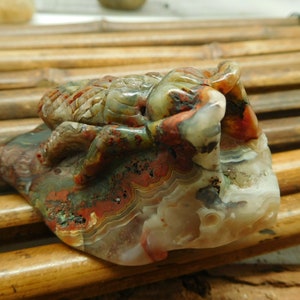 Crazy Lace Rosetta Handmade Mantis Shrimp Gemstone Decoration. - Etsy