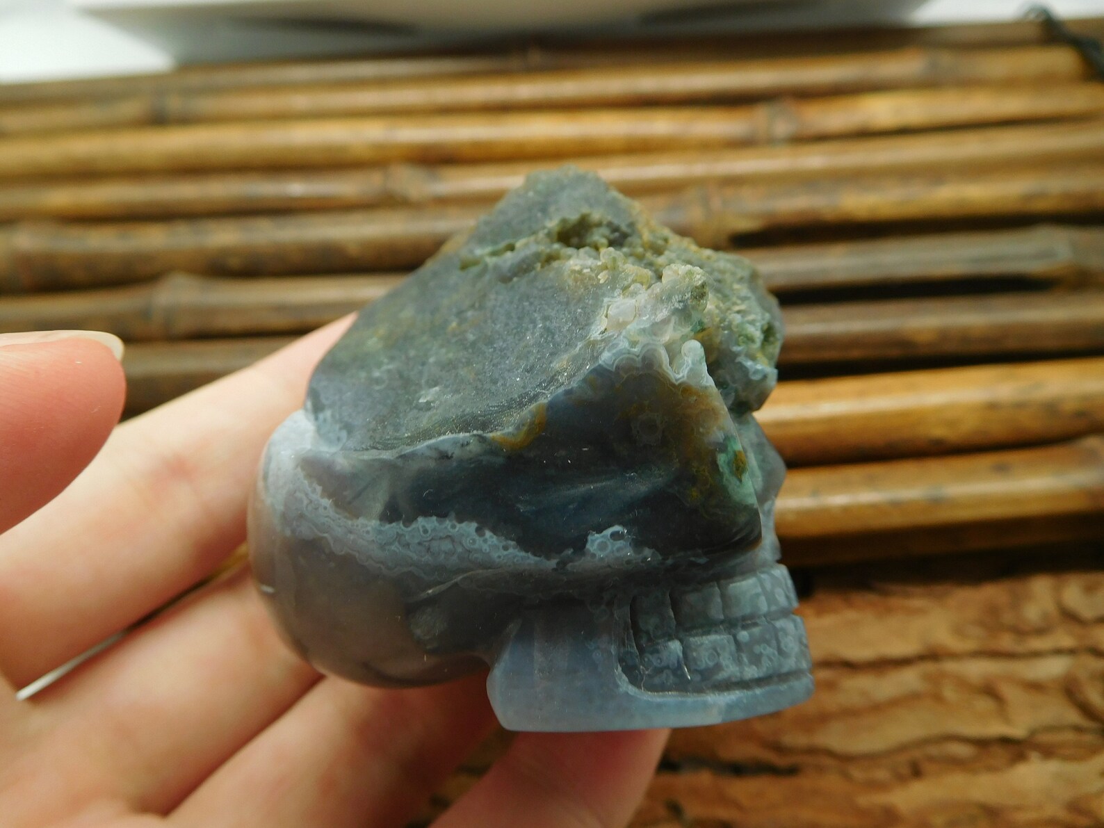 Indian Agate Gemstone Carving Skull. Unique Gemstone C0487 | Etsy