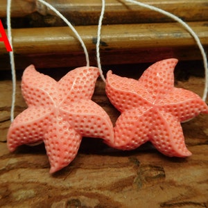 Pink Conch Shell. Carve Starfish Pendant. Carve Shell. Jewelry Making ...