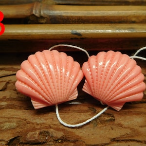 Pink Conch Shell. Carve Starfish Pendant. Carve Shell. Jewelry Making ...