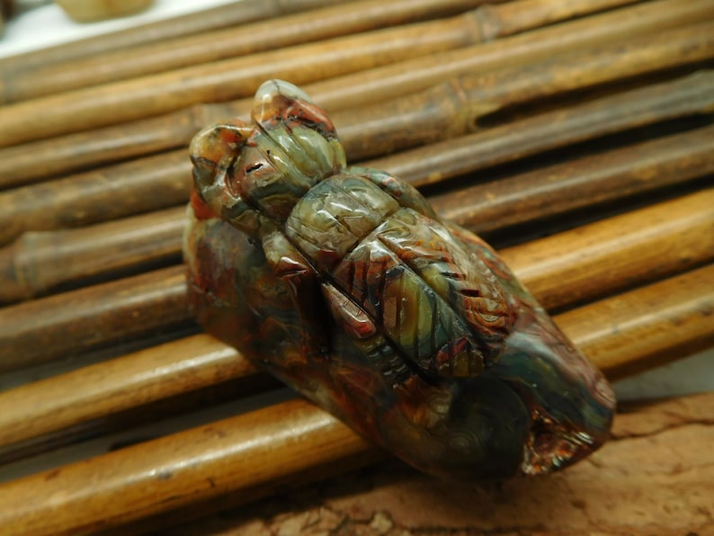 Crazy Lace Rosetta Handmade Mantis Shrimp Gemstone Decoration. - Etsy