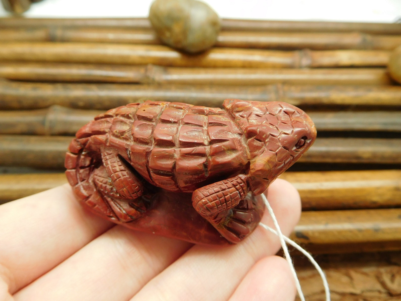 Horned Lizard Gemstone. Carved Animal C0318 - Etsy