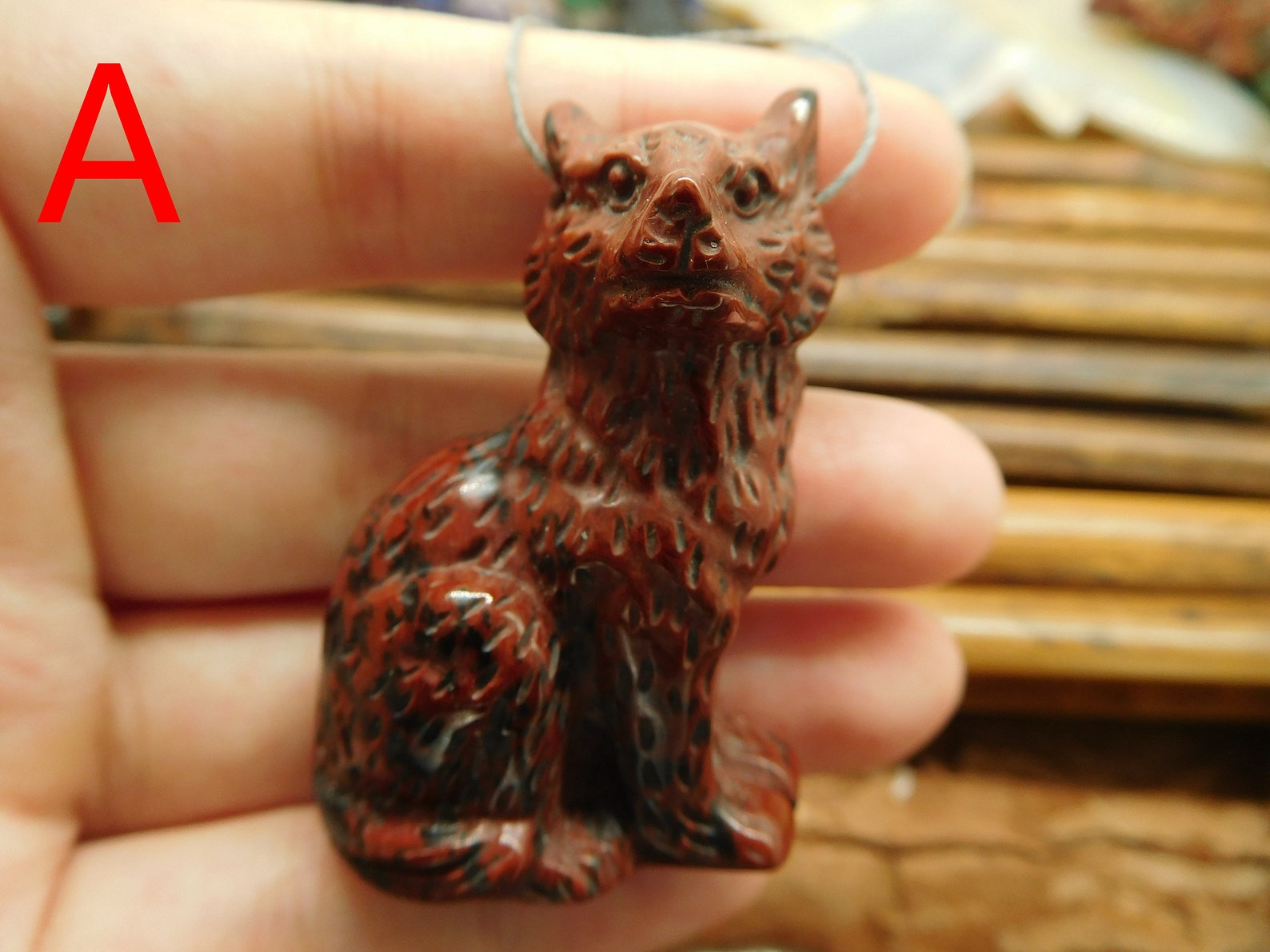 Carving Wolf Head Pendant. 3D Wolf Jewelry. Mahogony Wolf. - Etsy