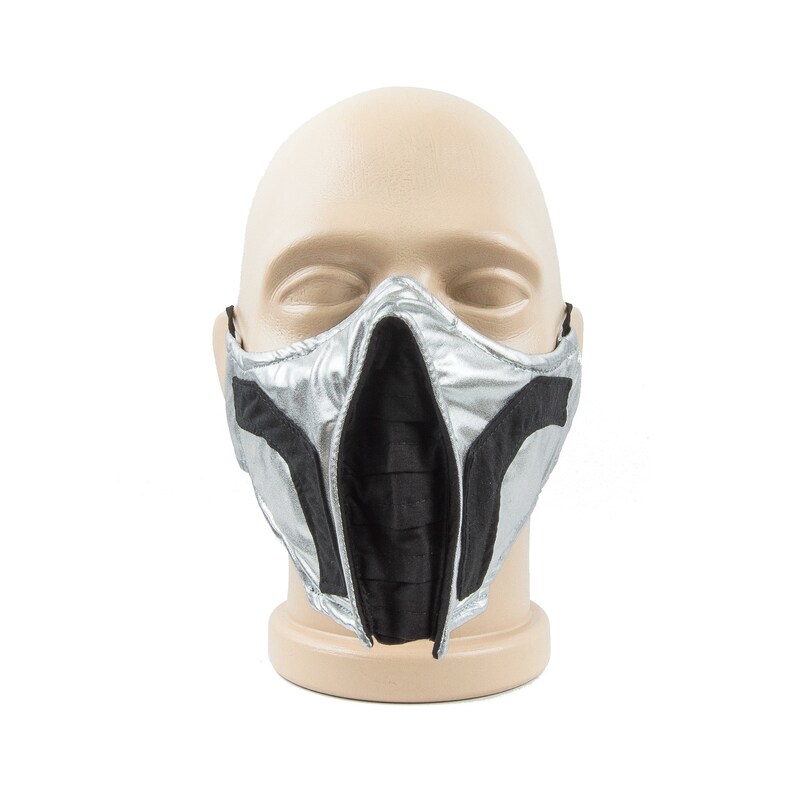 MK Silver Ninja Fully Sewn Face Mask | Etsy