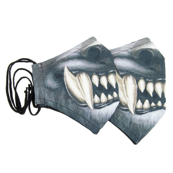 Wolf Face Mask - Etsy
