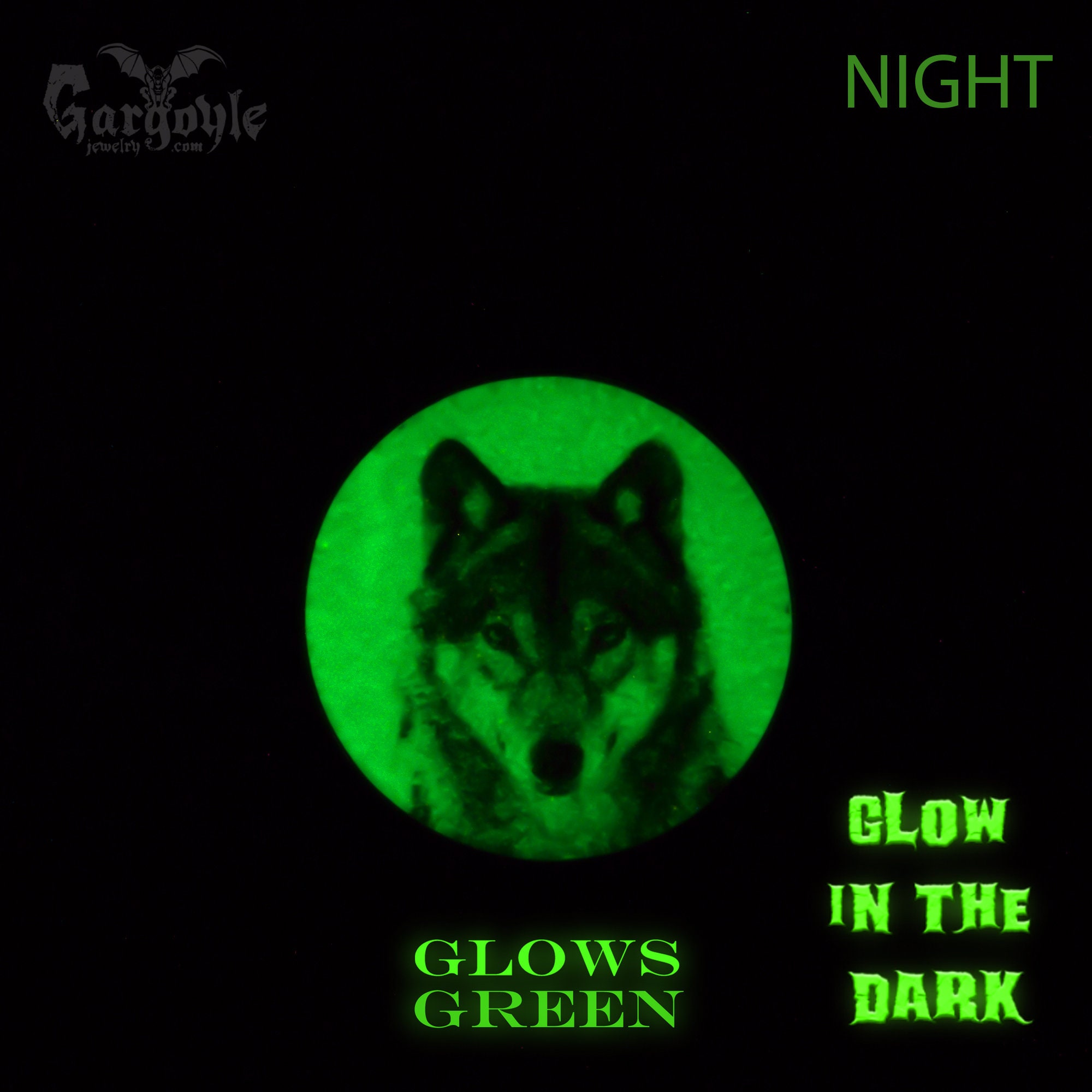 Wolf Necklace Glow in the Dark - Etsy