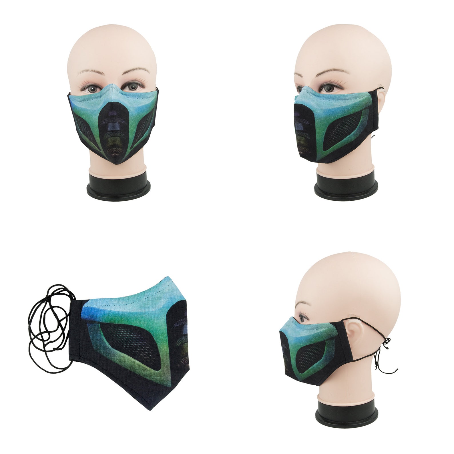 MK Chameleon Face Mask Mortal Kombat Ninja Mask - Etsy