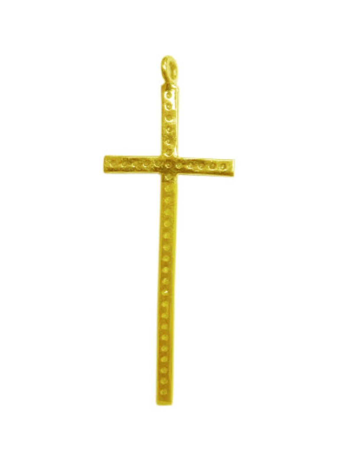 Cross Shape 14k Solid Gold Diamond Pendants. Genuine Handmade | Etsy