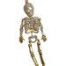 Skeleton Shape 14k Solid Gold Diamond Pendants. Genuine - Etsy
