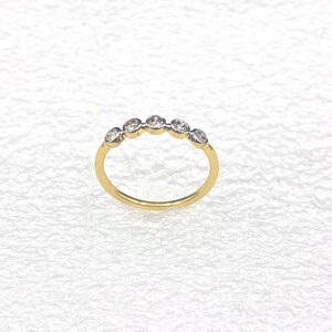 14k Solid Gold Stack Diamond Rings Stacking Gold Diamond - Etsy
