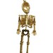 Skeleton Shape 14k Solid Gold Diamond Pendants. Genuine - Etsy