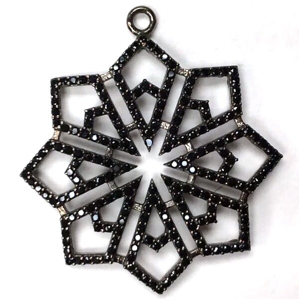 Black Spinel Pendant - Etsy