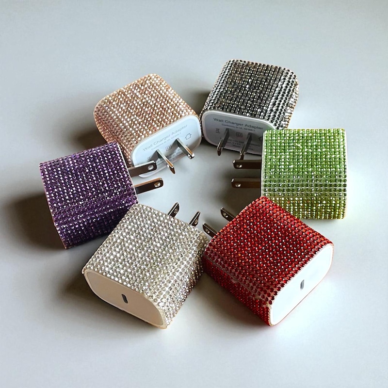 Bedazzled Chargers - Etsy