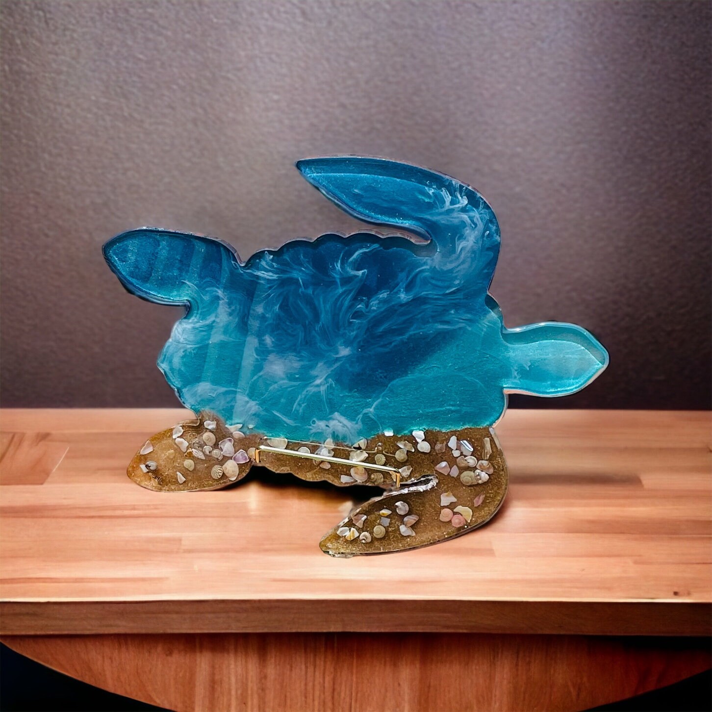 Large Turtle Tray/ocean Themed Tray/large Resin Tray/beach Tray/turtle ...