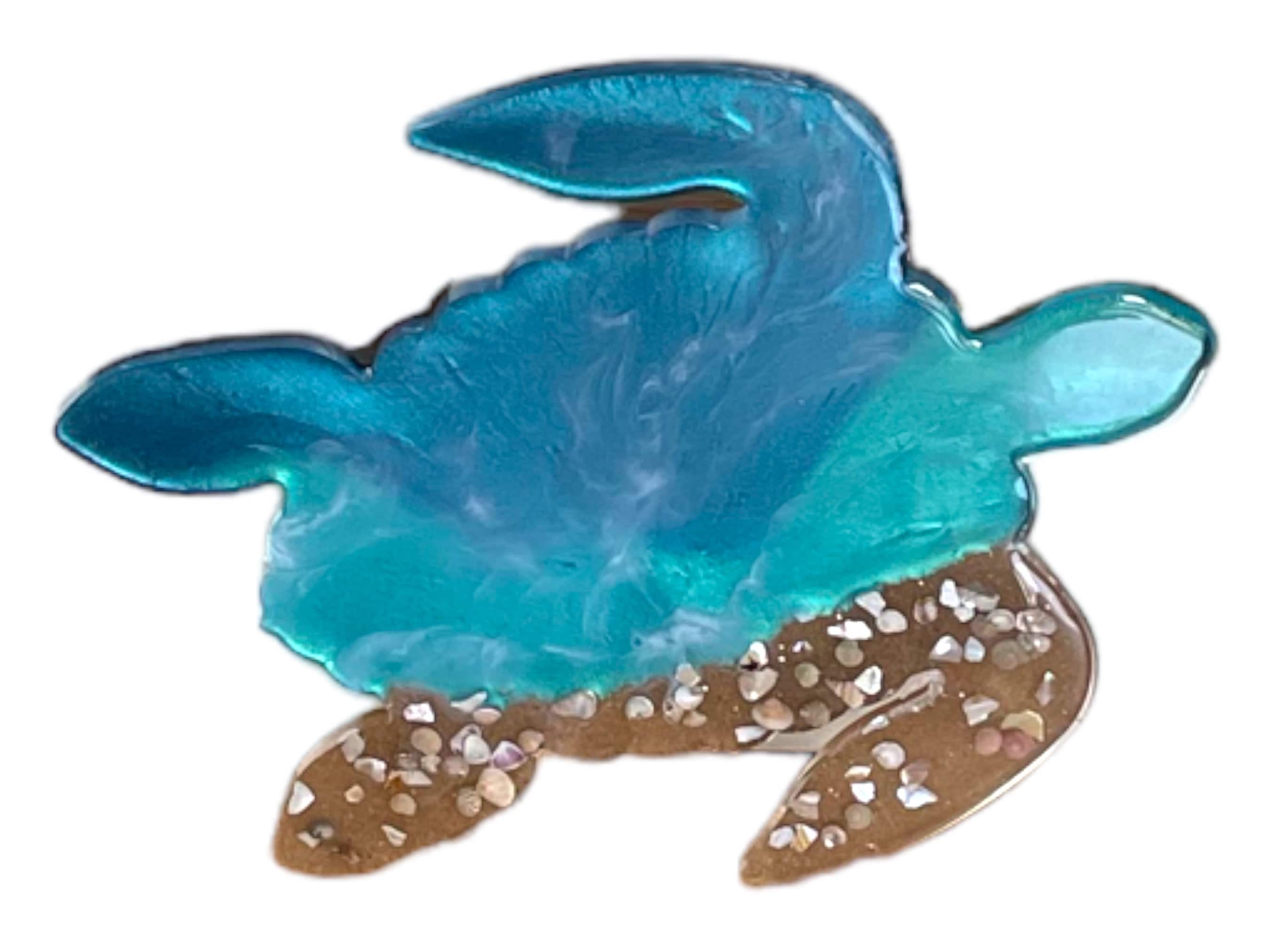Large Turtle Tray/ocean Themed Tray/large Resin Tray/beach Tray/turtle ...