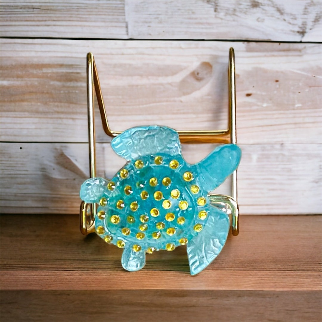 Sea Turtle Business Card Holder for Desk Perfect Gift for - Etsy