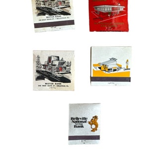 Vintage Banks Matchbooks Lot of 21 Variety of Designs Partial to ...