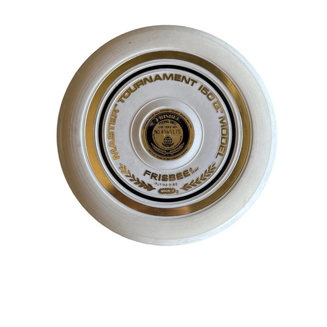 Vintage 1967 Frisbee Master Tournament 150-G Model White With Gold ...