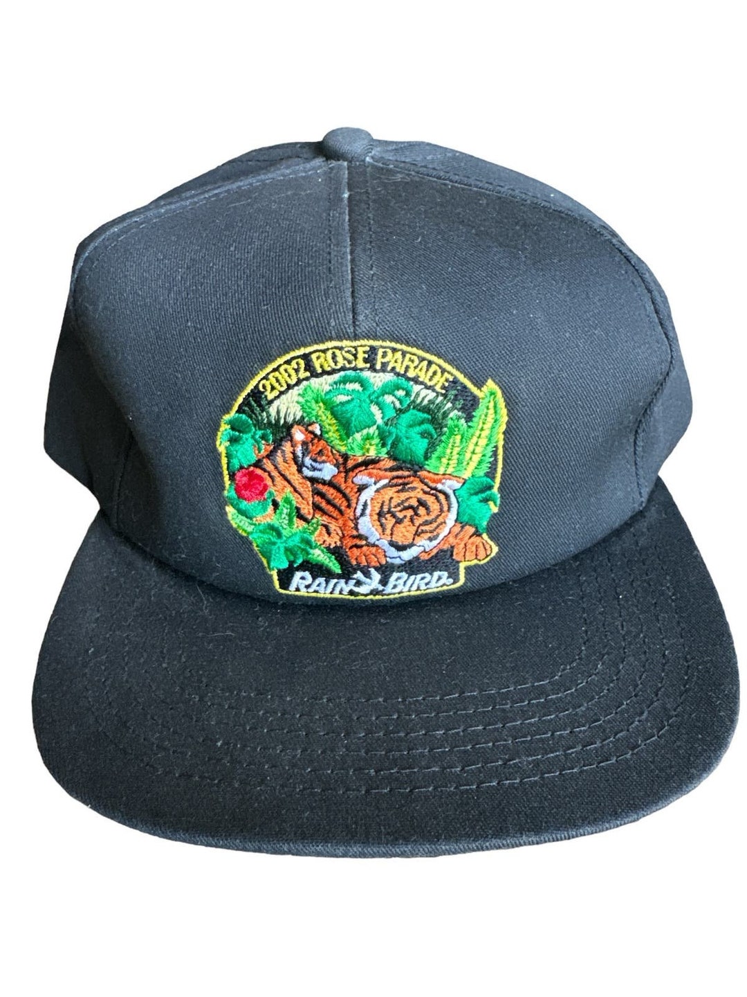 Vintage 2002 Rose Bowl Parade Black Snapback OSFA Hat With Embroidered ...