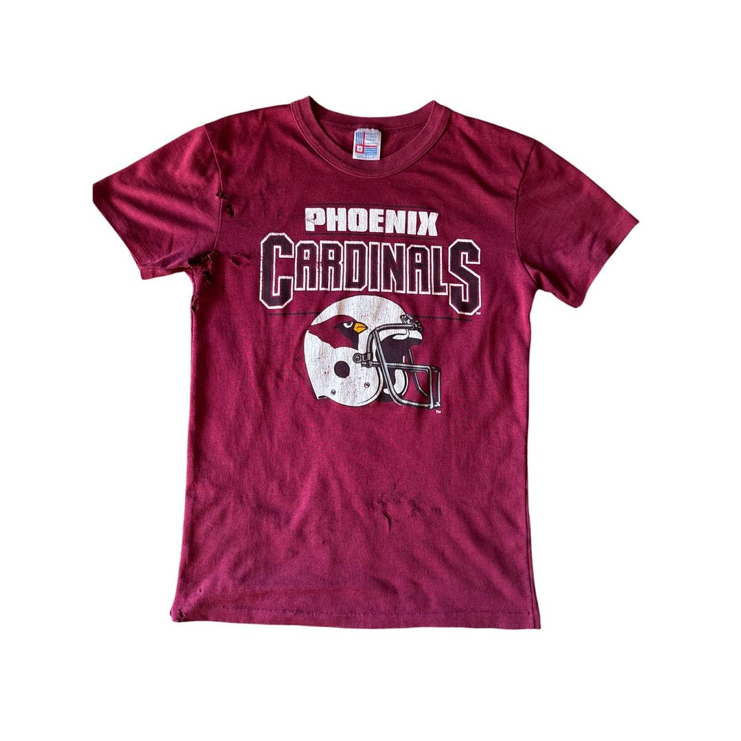 VTG NFL Phoenix Cardinals USA Made Single Stitch M* Maroon Garan ...