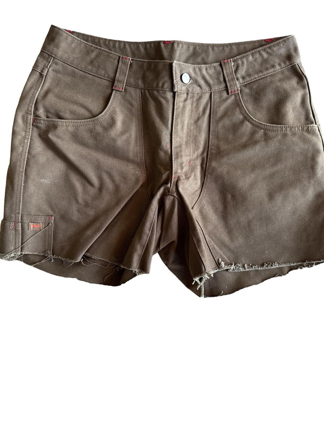 Vintage Red Ants Pants Brown Curvy Cut Carpenter Utility Canvas 34W USA ...