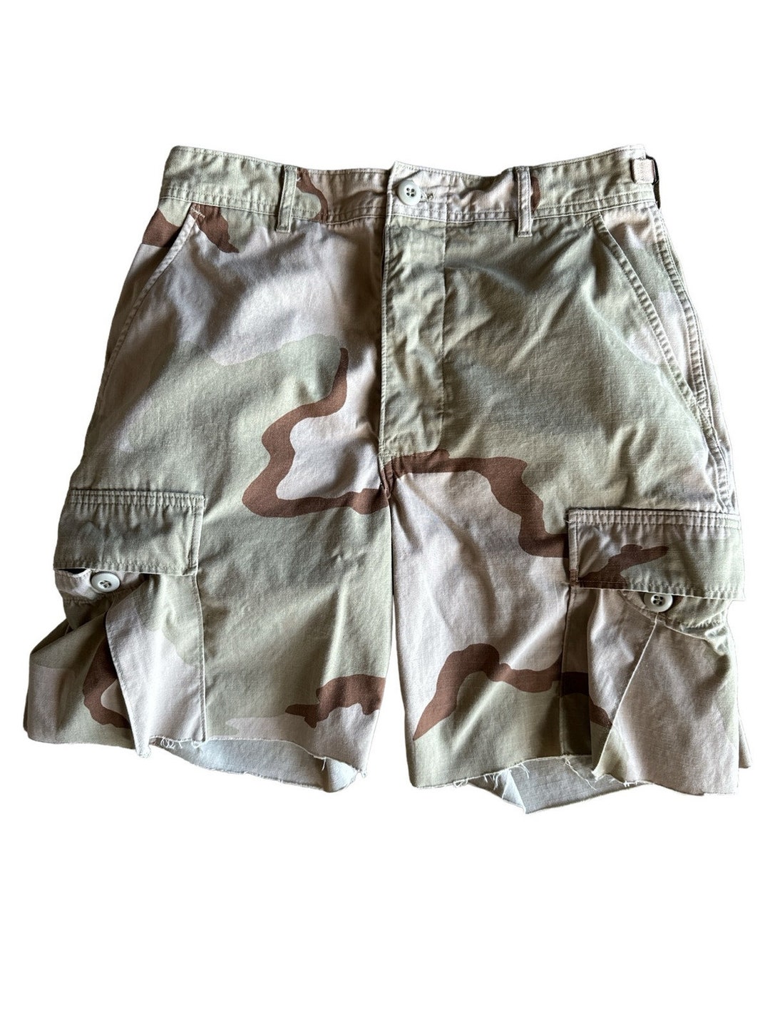 US Military Desert Camo Cutoff Cargo Shorts 27-31W - Etsy
