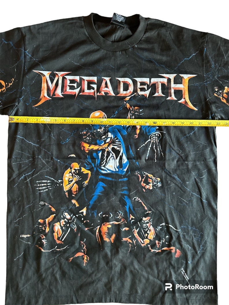 Megadeth 1991 Bootleg Modern Print on the True Vintage Giant Faded ...