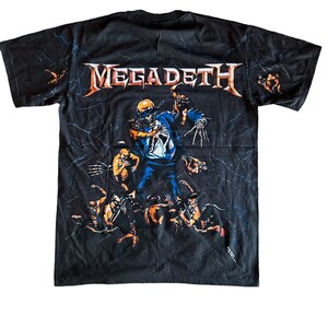 Megadeth 1991 Bootleg Modern Print on the True Vintage Giant Faded ...