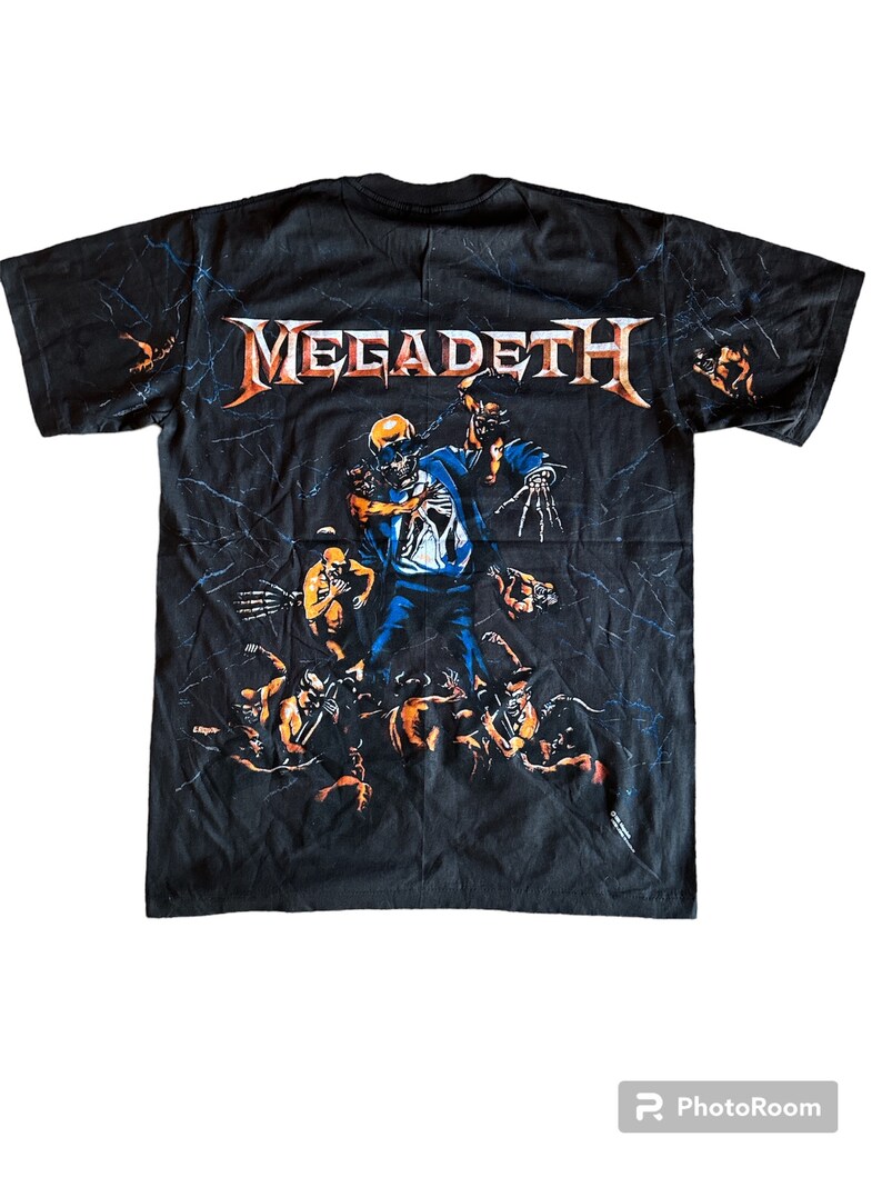 Megadeth 1991 Bootleg Modern Print on the True Vintage Giant Faded ...