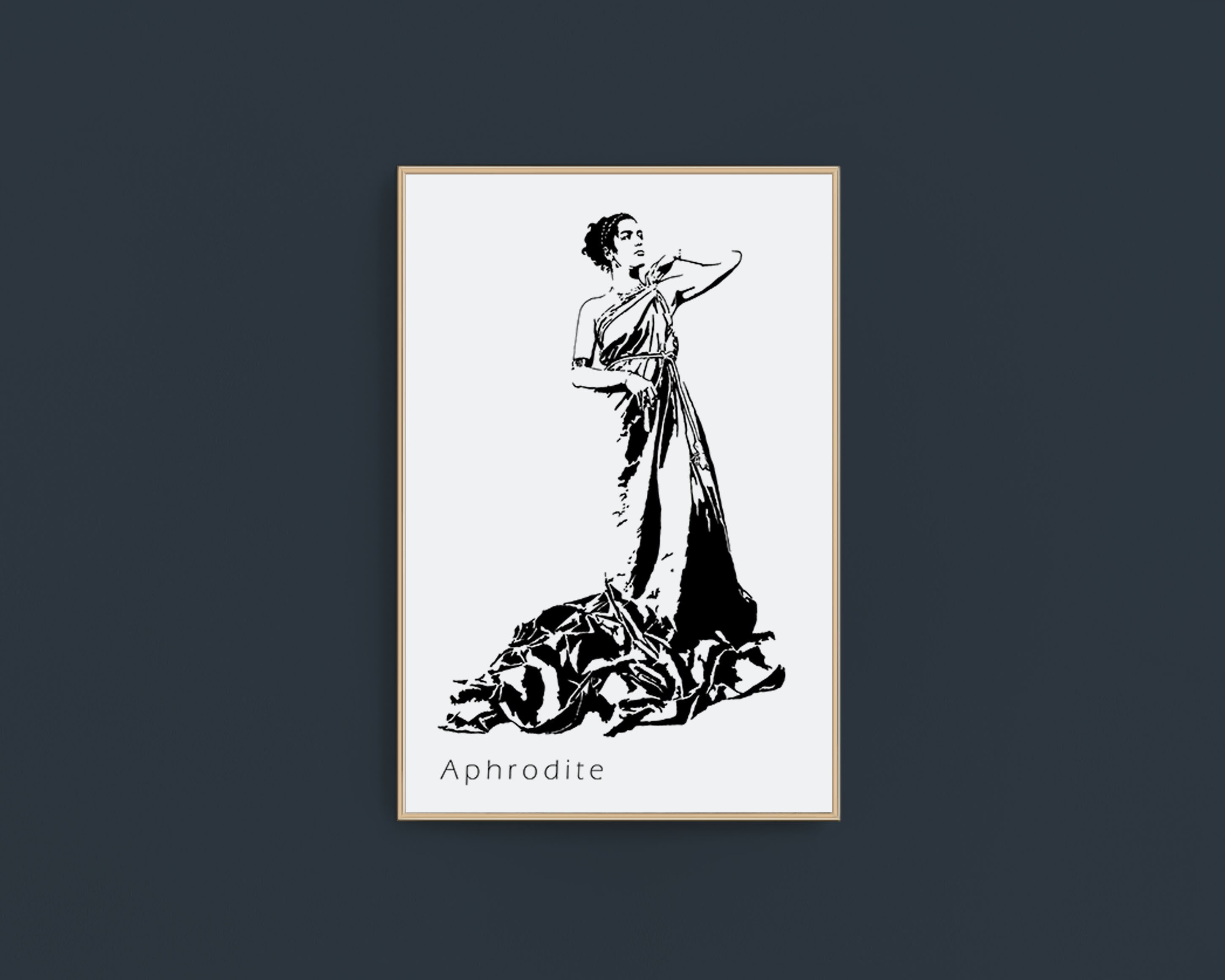 Greek Goddess Aphrodite Drawing